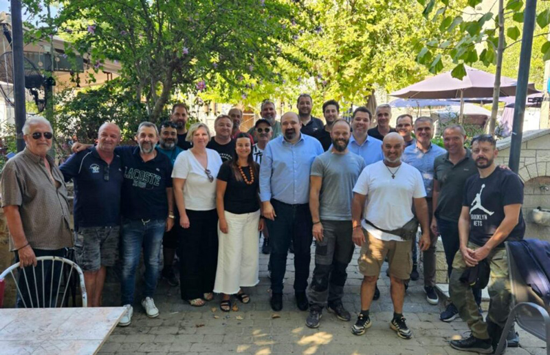 Νέα επίσκεψη του Χρ. Τριαντόπουλου στην Φαρκαδόνα - TirnavosPress