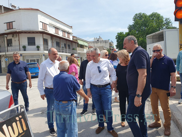 Επίσκεψη ΔΕΕΠ και υποψηφίων βουλευτών Λάρισας της ΝΔ στον Τύρναβο ...